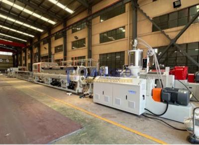 China Plastic HDPE Pipe Extruder Machine High Output Water Supply Pipe Production Line 90mm for sale