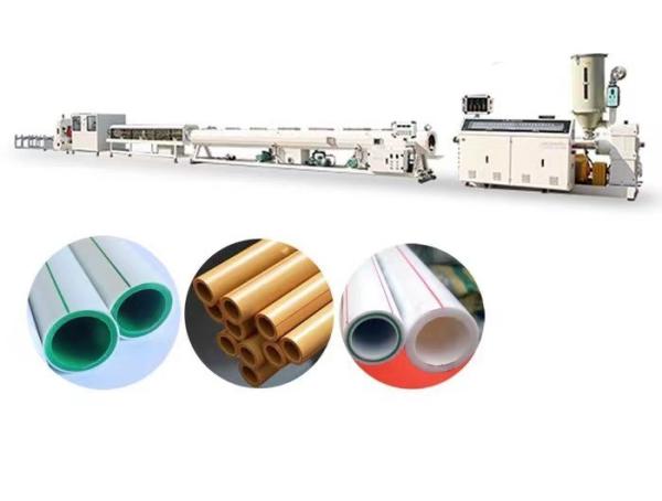 シングルスクリューPPRパイプエクストルーション生産ライン プラスチックエクストルーダー製造機械 PPRガラスファイバーパイプエクストルーション製造機械