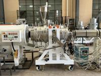 China PVC PE Pipe Extruder Machine 20-1200mm Smooth Rigid Flexible Pipe Making Line for sale