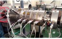 China PVC Single Wall Corrugated Pipe Extruder Production Machine 16-63mm Double Screw for sale
