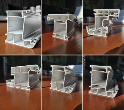 China PVC Window Frames Extrusion Line With 22KW Motor Power And Custom Profile Size According To Drawings for sale