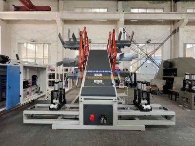 China Double Station Plastic HDPE Pipe Coiling Winder Coiler Winding Machine with Automatic Strapping for PE Pipes Extruder for sale