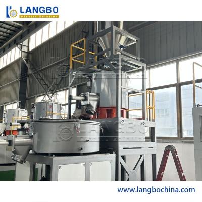 China Multifunctional High-Speed Vertical Hot & Cold Mixer Blender – Plastic Powder/Particle Mixing & Recycling with Wear-Resistant Blades for sale