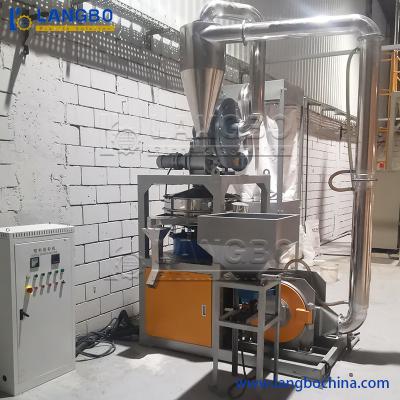 China Waste Plastic PE PP EVA Pellets Scraps PVC Flakes Milling Pulverizer Machine for sale