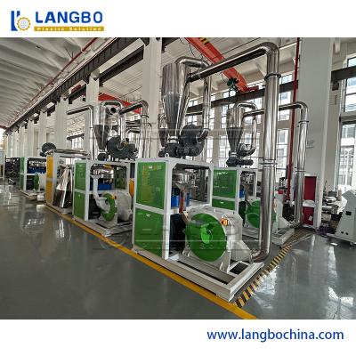 China PVC Granules Powder Plastic Pulverizer Grinder With Cooling System for sale