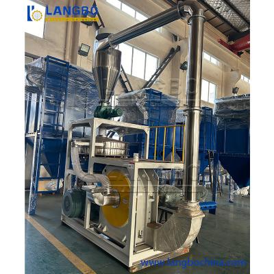 China Automatic Recycling PVC Plastic Powder Turbo Mill Pulverizer Grinding Machine for sale