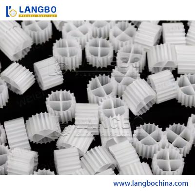 Китай Линия производства оборудования для изготовления пластиковых экструдированных биофильтрующих загрузок MBBR продается