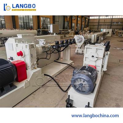 중국 도매 플라스틱 PE HDPE PPR 수도 가스 오일 공급 파이프 튜브 압출 생산 라인 단일 스크류 압출기 제조 기계 판매용