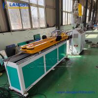China PVC Single Wall Corrugated Pipe Extruder Machine 16-160mm Diameter Range with 40-180kg/h Output Capacity for sale