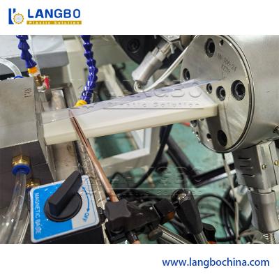 China Plastic PP / PE / LDPE Soft PVC Transparent Profile Extruder Making Machine for sale