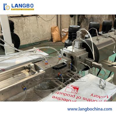 China PVC Plastic Price Ticket Profile Machine Production Line / PVC Plastic Price Tag Extrusion Line for sale