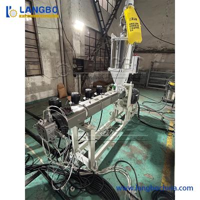 China Plastic PP / PE / LDPE Soft PVC Transparent Profile Extruder Making Machine for sale