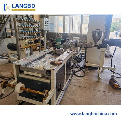 China Plastic PP / PE / LDPE Soft PVC Transparent Profile Extruder for sale