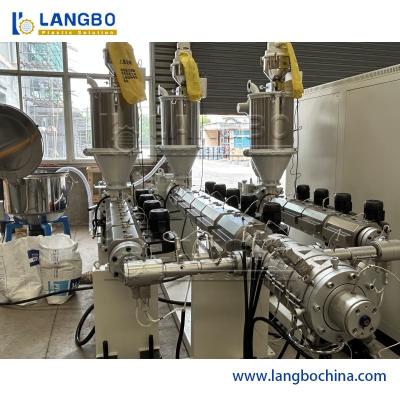 Cina Linea di plastica diametro dell'estrusione del tubo di PPR della vite del doppio dell'invertitore di ABB vario in vendita