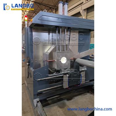 China Plastic Extrusion Line Pipe Thread Cutting Machine for sale