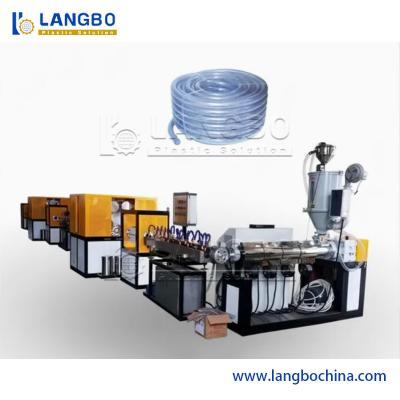 China High Quality Plastic Soft PVC Garden Fiber Braided Reinforced Pipe Hose Extrusion Machine for sale
