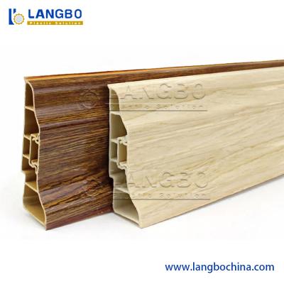 China PVC  Skirting Board with Self-Adhesive,No-Drill installation,Home Decoration Trim for sale
