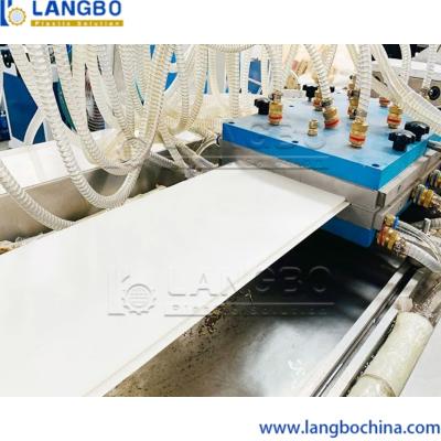 China Automatic PVC Sheet Making Machine , 55KW Power Hollow Panel PVC Production Line for sale