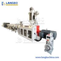 China Single/Multiple Layer HDPE Pipe Extrusion Line for 63-630mm Diameter with 6000mm Vacuum Tank for sale