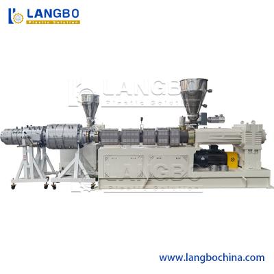 China 75 - 315mm PVC Pipe Extrusion Line 25mm With Socket Making Machine for sale