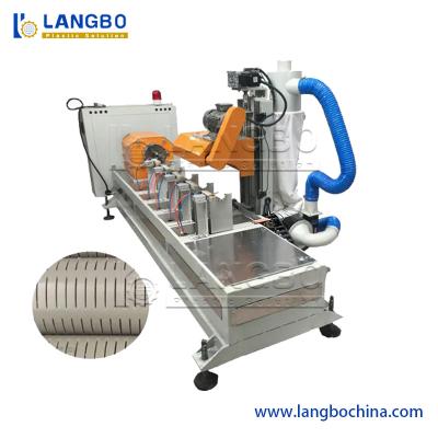 China PVC Pipe Slotting Machine with Servo Positioning Burr-Free Cutting and PLC Control for Precision Slotting for sale