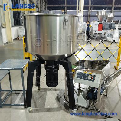 China Stainless Steel Plastic Pellets Vertical Plastic Color Mixer for sale