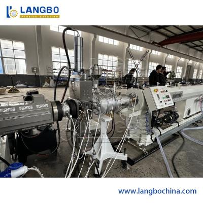 China 3 Layer Co-Extrusion PPR Pipe Extrusion Line with 350kgs/h Capacity and  PLC Control for sale
