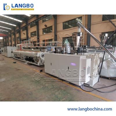 China High Speed Pvc Pipe Extruder Machine For Water Supply Pipe Twin Screw And Barrel Design for sale