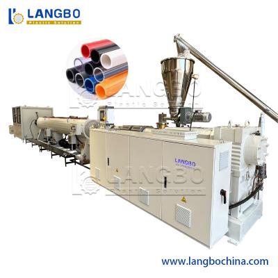 China 16-32mm Four Cavity PVC UPVC Conduit Electric Pipe Extruder Making Extrusion Machine Production Line for sale
