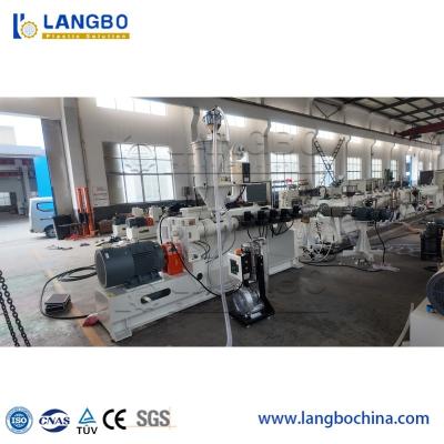 China HDPE Pipe Extrusion Line with Diameter Changeover Flexibility Single Screw Design and Water Cooling Tank for Gas Pipes for sale