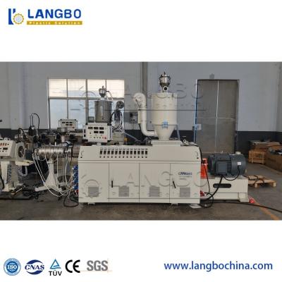 China PE Pipe Production Line with 20-630mm Diameter Range ABB Transducer and Single Screw Extruder for Water and Gas Pressure Pipe for sale