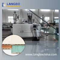 China PVC Profile Extrusion Line 600mm Max Width 55KW Conical Twin Screw Extruder for sale