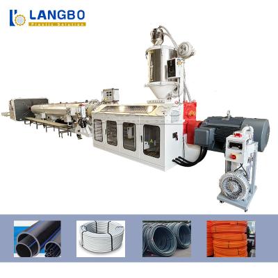 China Natural Gas Pe Pipe Production Line , Single Screw Extruder Hdpe Pipe Machine for sale