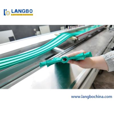 China PVC Waterstop Extrusion Line with PLC Control Adjustable Speed and Stainless Steel Mold for Construction Joints for sale