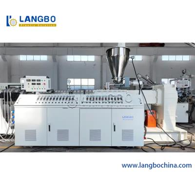 China PVC Pipe Extrusion Line with Precision Calibration Multi-Size Production and Conical Twin Screw Extruder for UPVC Pipe Manufacturing for sale