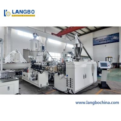 China PVC Profile Extrusion Line with 600KG/H Max Capacity 2-5 M/min Line Speed and Customizable Profile Die for Window and Door Profiles for sale