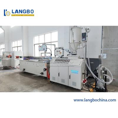 China PC LED Light Cover Extrusion Line with Single Screw Extruder Vacuum Calibration and Water Cooling System for sale