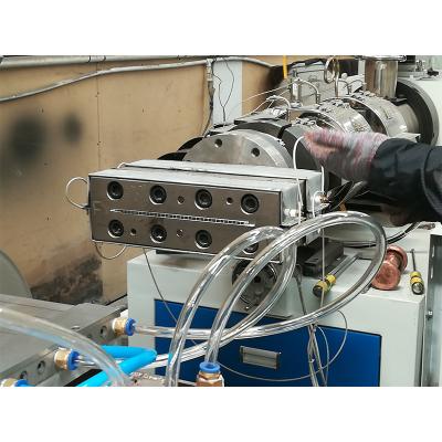 China Composite PVC Profile Extrusion Line Twin Screw Lightweight Wall Panel Production Line for sale