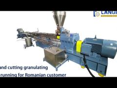Linea di plastica di pelletizzazione del PVC della macchina 380v 90kw di pelletizzazione della doppia fase