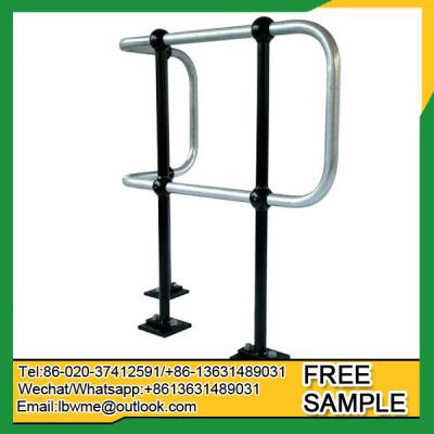 China Reading Ball tube handrail Steel balustrades ball joint stanchion railing for industry use for sale