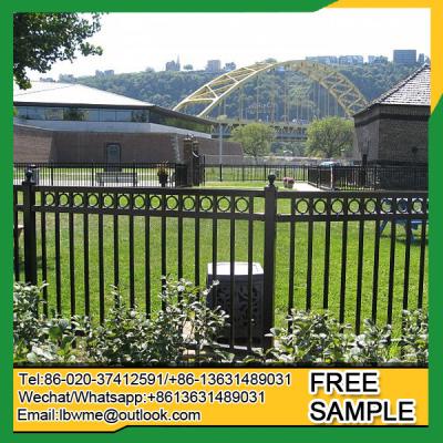 China Waterloo cast aluminum fence garden ornaments front yard fence for sale