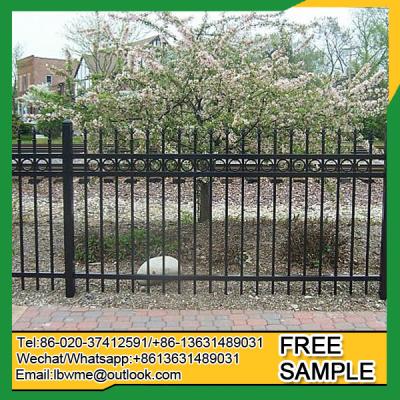 China AnnArbor aluminum fence modern decorative picket fence for garden for sale