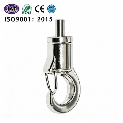 China Copper Zinc Alloy Sailor Snap Hook Cable Gripper with Tool-Free Height Adjustment and Integrated Hook for Wire Rope for sale
