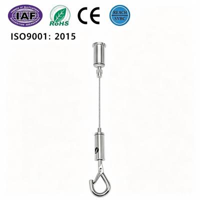 China Adjustable Length Stainless Steel 316 Spring Hook Pendant Light Suspension Kit for LED Sign Hanging for sale