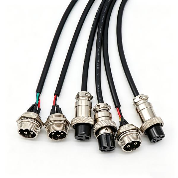 Quality GX16 aviation plug with cable, 2~10-pin male and female mating, industrial equipment, waterproof socket connector for sale