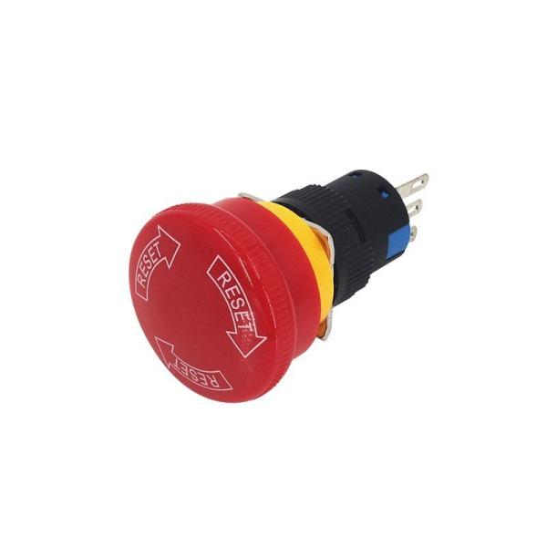 Quality Directly supplied 16mm emergency stop button switch, large head emergency stop for sale