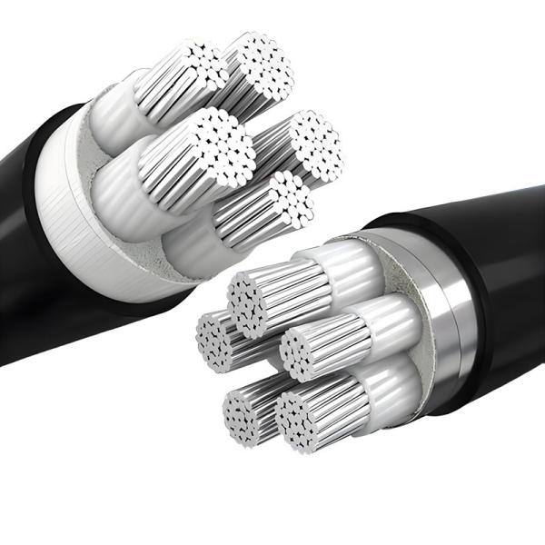 Quality National standard aluminum core cable, YJLV overhead 4-core 16/25/50/70mm² three-phase four-wire buried aluminum cable for sale