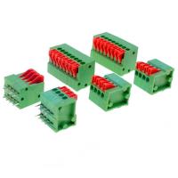 Quality KF141V/R spring type screw free terminal block 2.54mm spacing spring splicing for sale