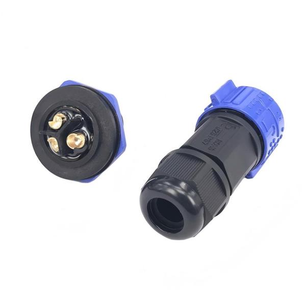 Quality Source manufacturer M25 waterproof joint 35A40A50A aviation plug 3-core self for sale