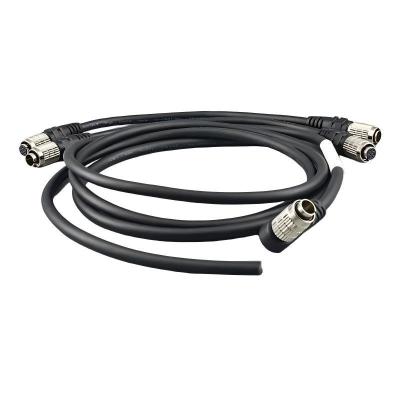 China Compatible with HR25-7TP-8S Guangse male and female head Daheng/gray dot GIGE/CCD industrial camera power trigger line for sale